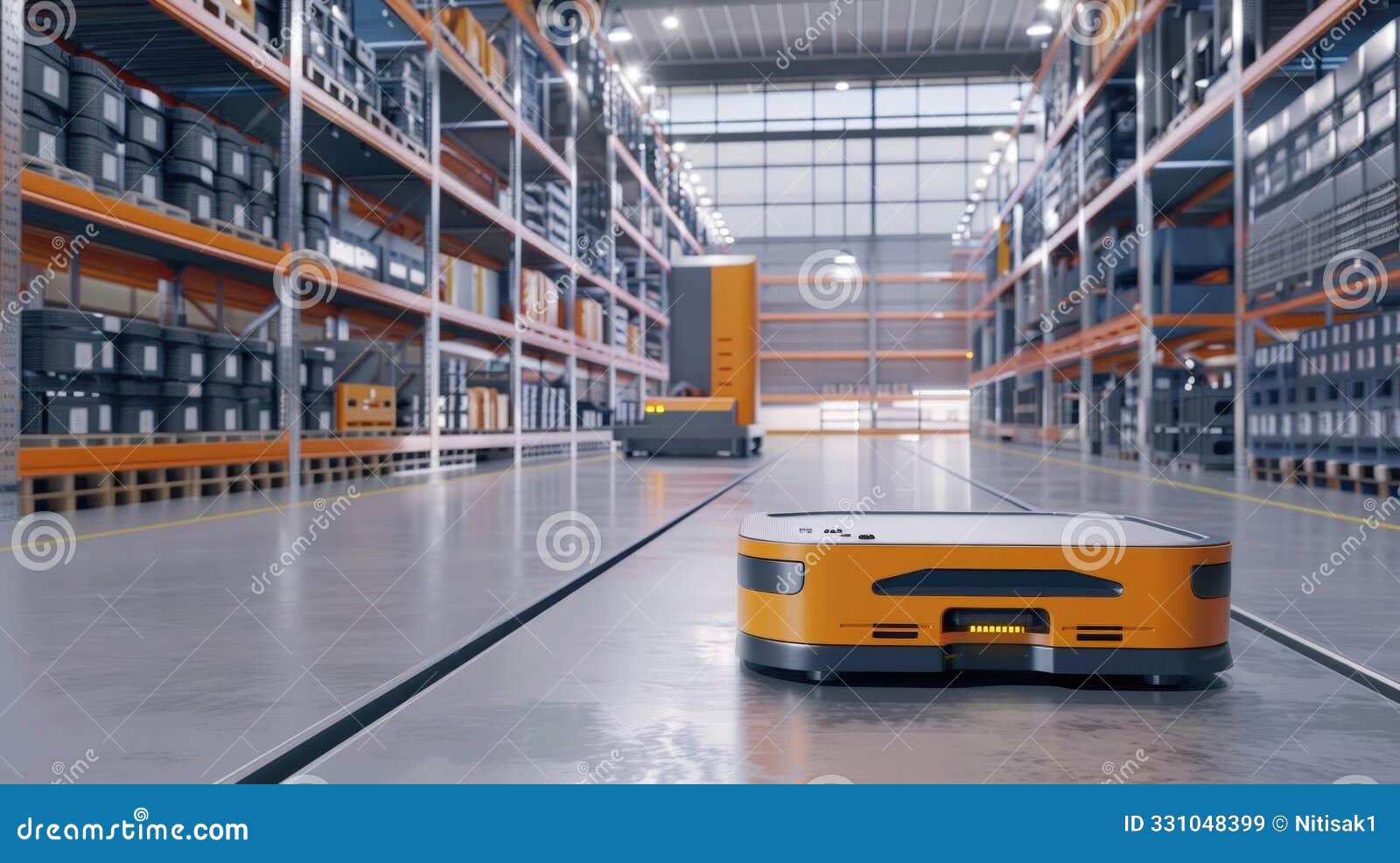 Illustration 3D Model AIoptimized Inventory Management and Supply Chain ...