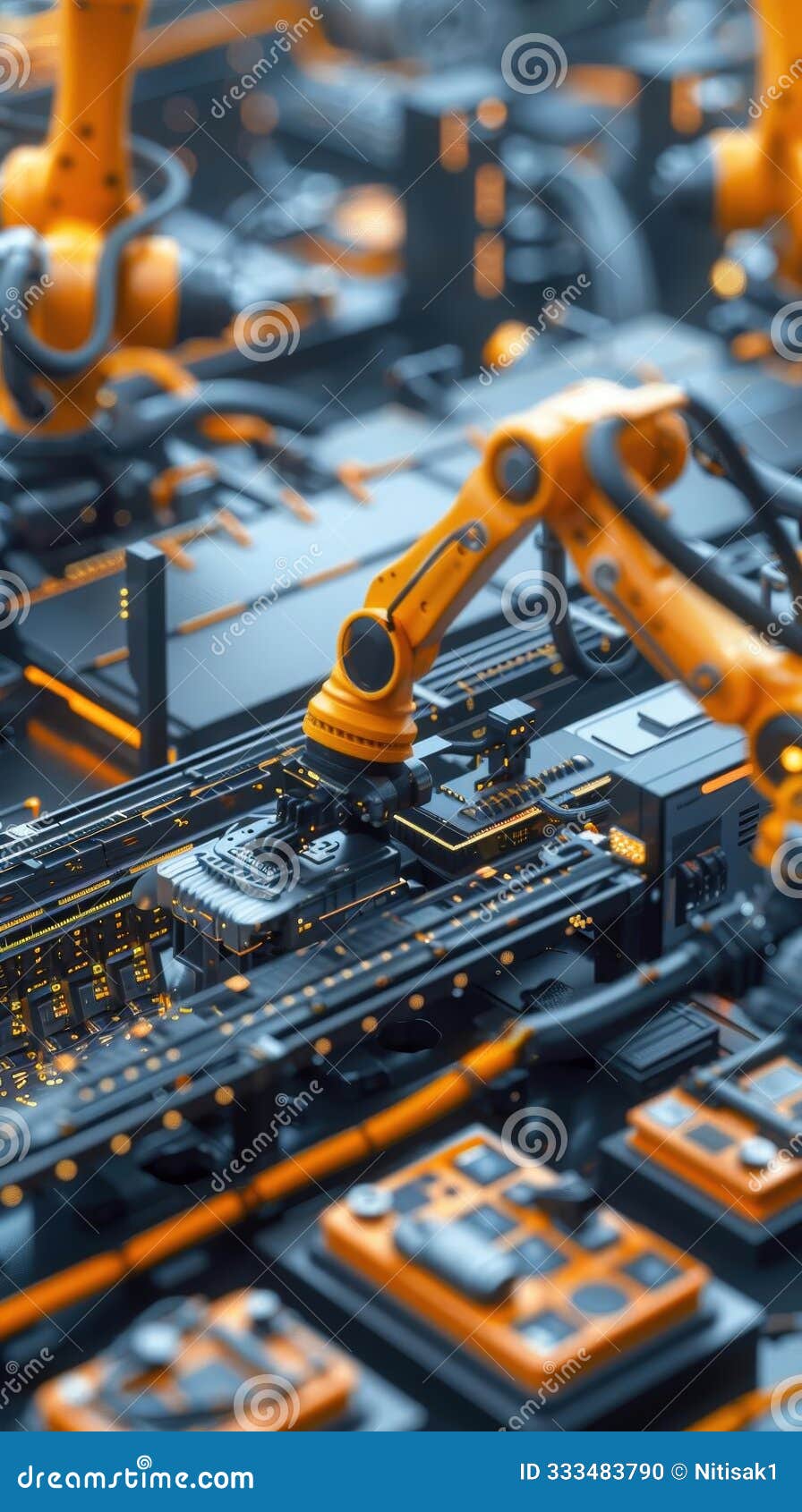 Illustration 3D Model AIoptimized Production Planning and Scheduling ...