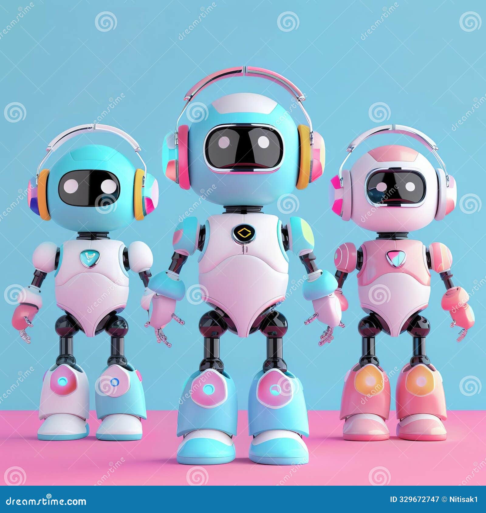 Illustration 3D Model AIpowered Virtual Assistants for Smart Home ...