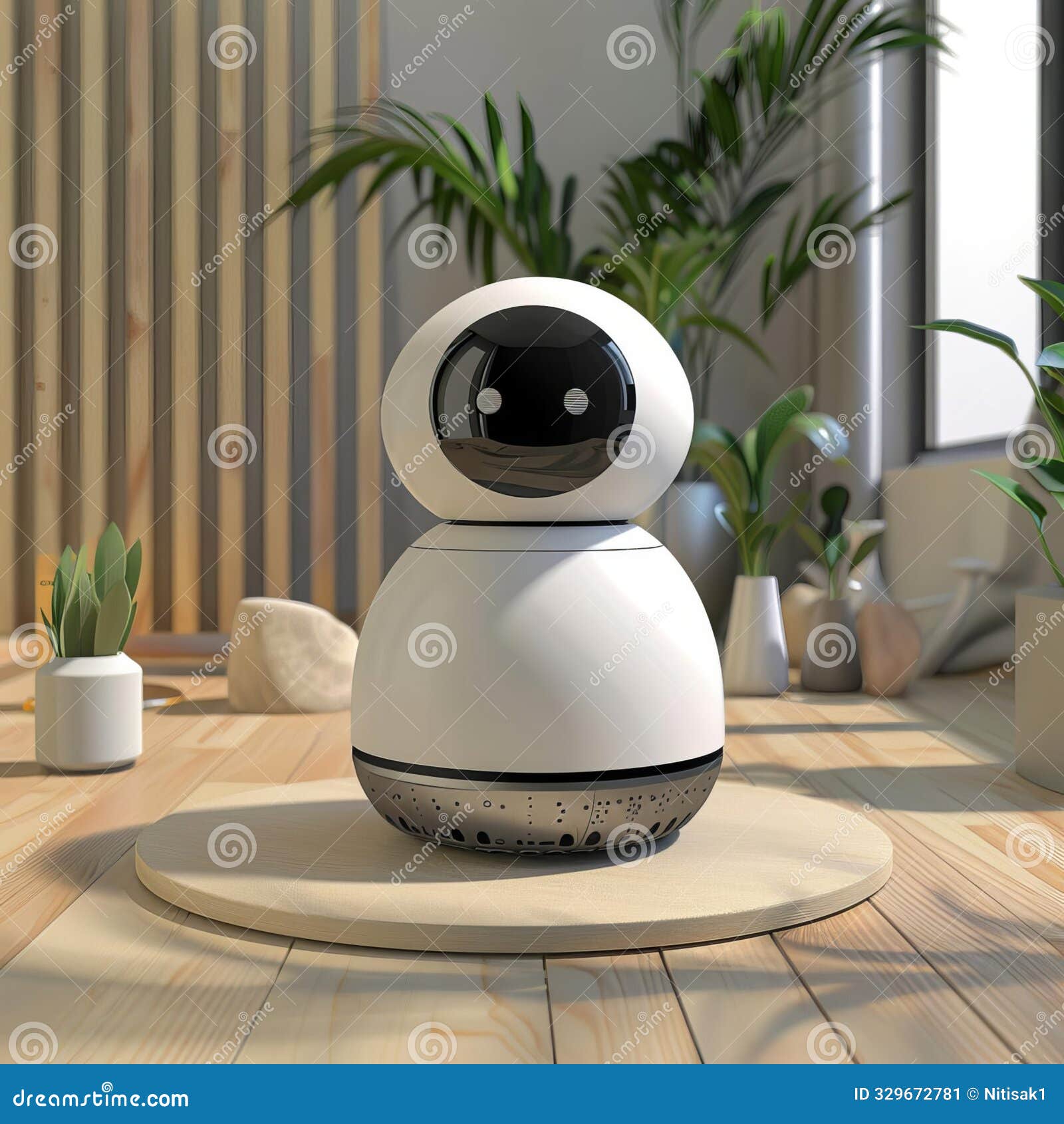 Illustration 3D Model AIpowered Virtual Assistants for Smart Home ...