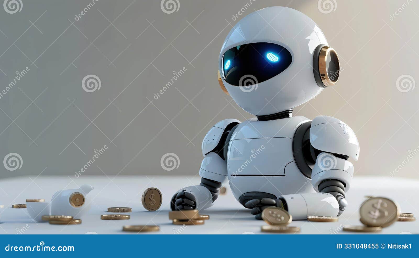 Illustration 3D Model AIpowered Virtual Assistants for Smart Home ...