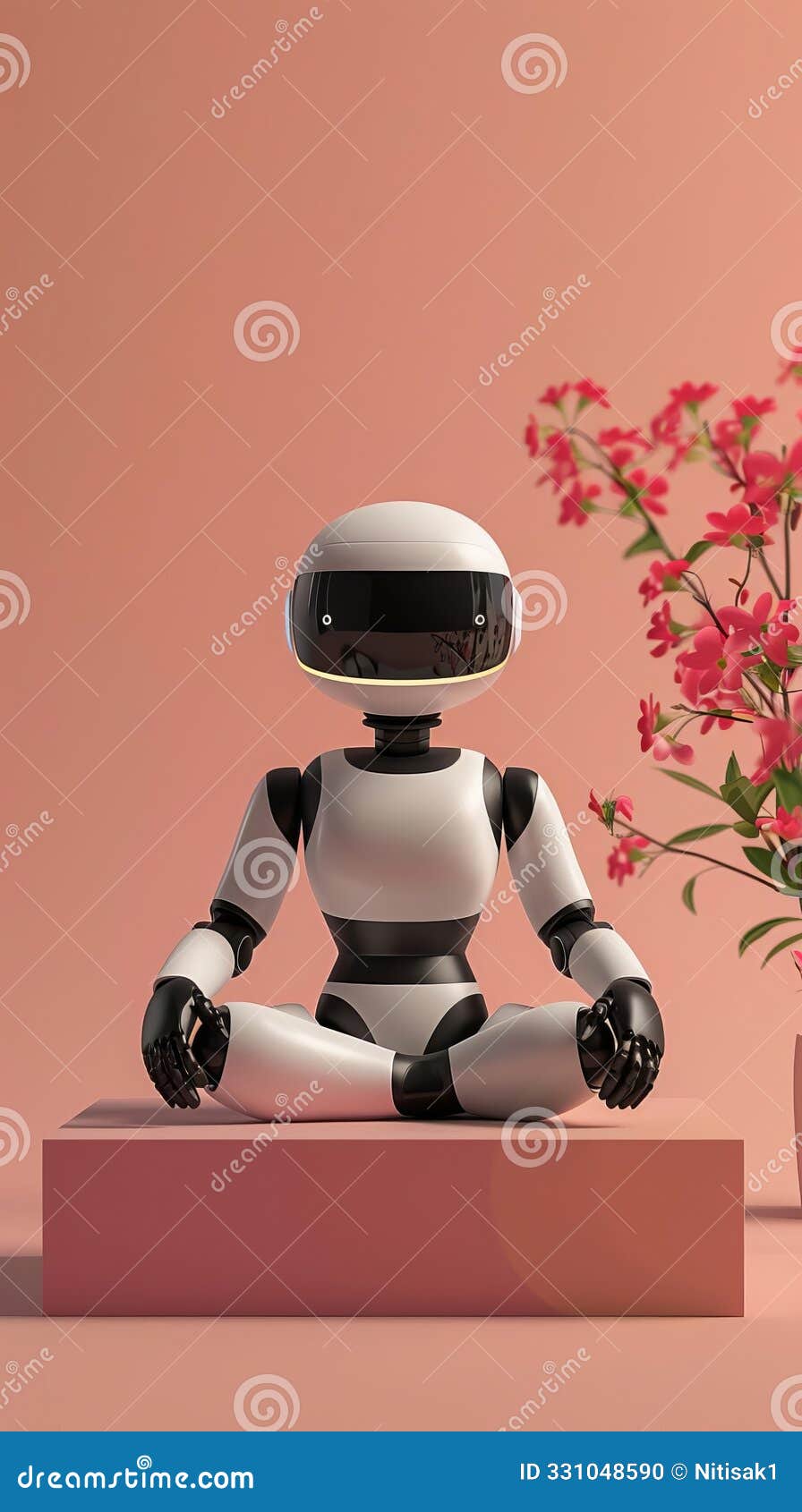 Illustration 3D Model AIpowered Virtual Assistants for Smart Home ...