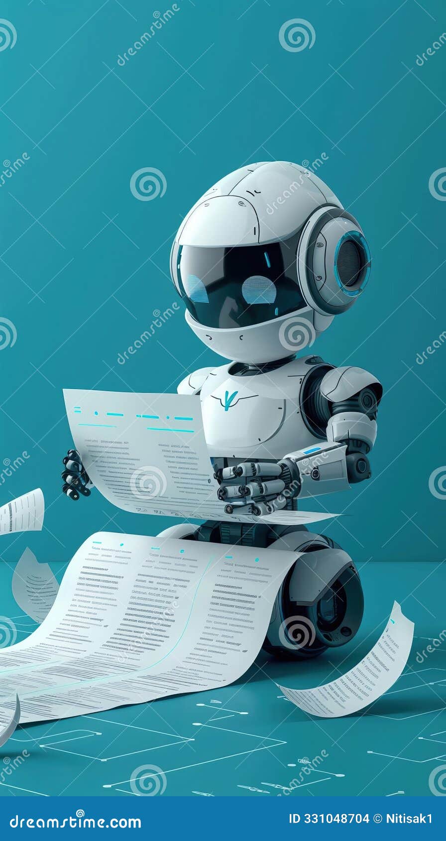 Illustration 3D Model AIpowered Virtual Assistants for Smart Home ...