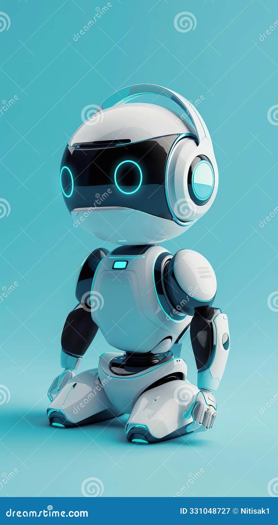 Illustration 3D Model AIpowered Virtual Assistants for Smart Home ...