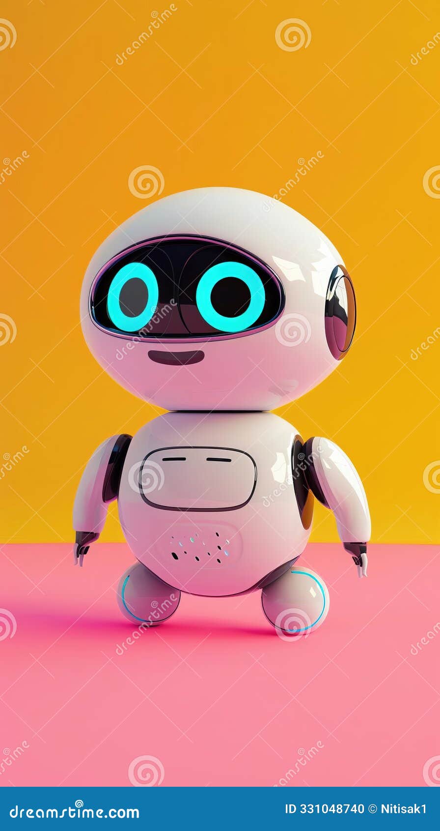 Illustration 3D Model AIpowered Virtual Assistants for Smart Home ...