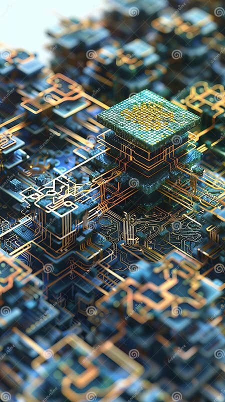 Illustration 3D Model Machine Learning Algorithm Visualized As a Complex Threedimensional ...