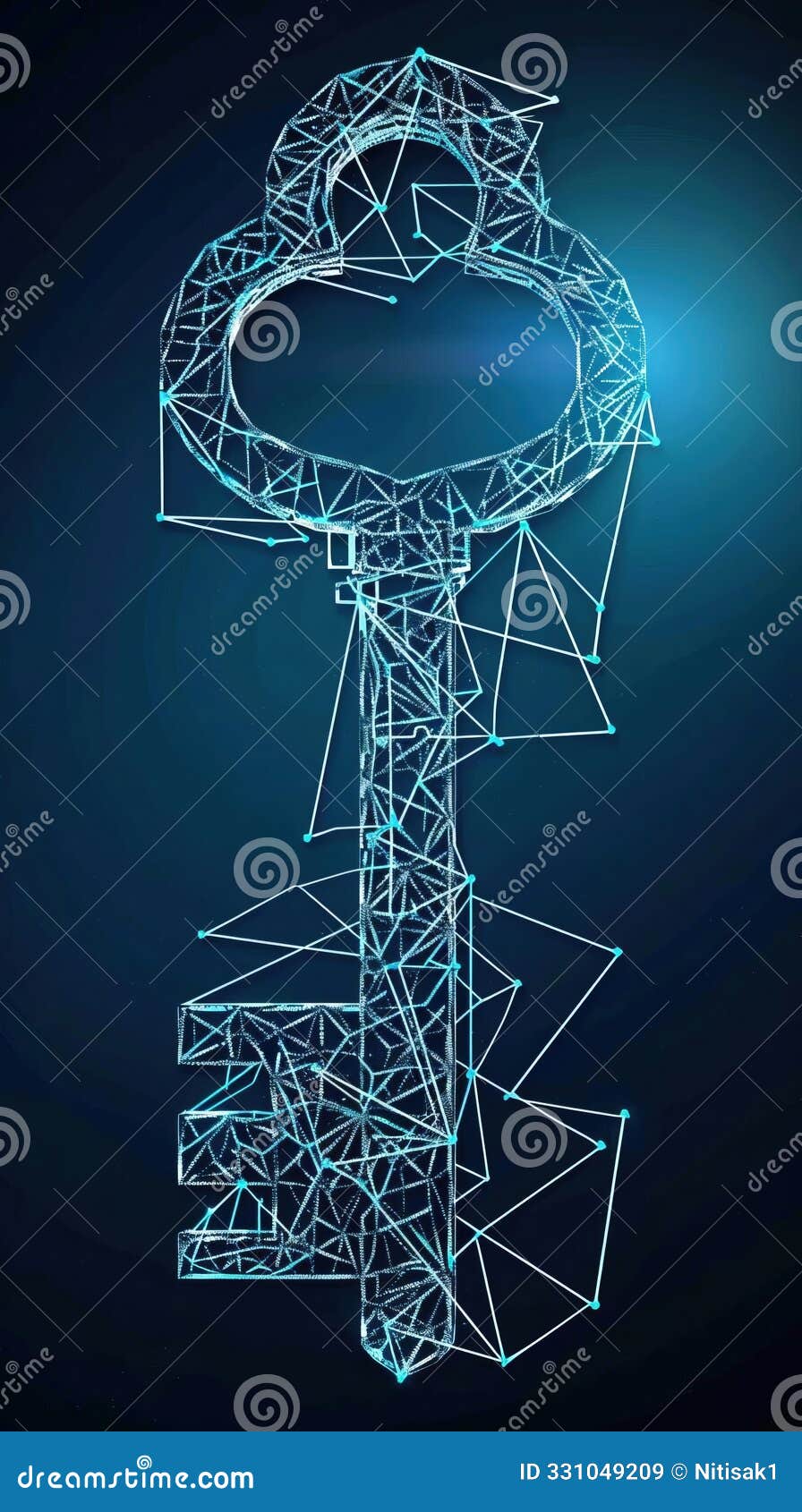 Illustration 3D Model Minimal Interconnected Line Icon Representing a ...