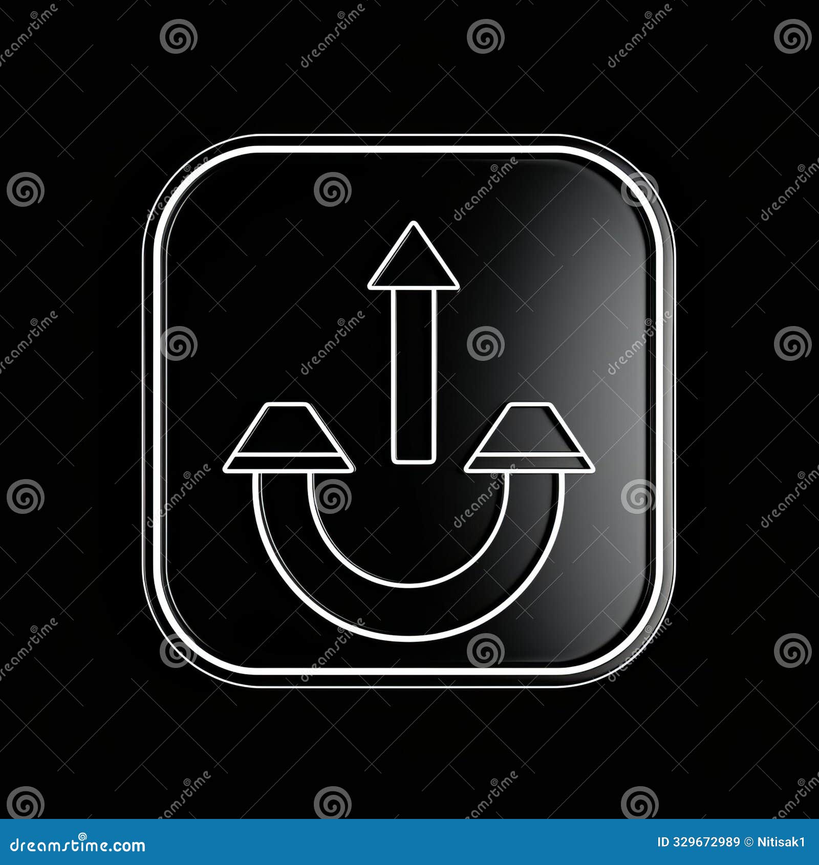 Illustration 3D Model Minimalist Angled Line Art Icon Depicting a ...