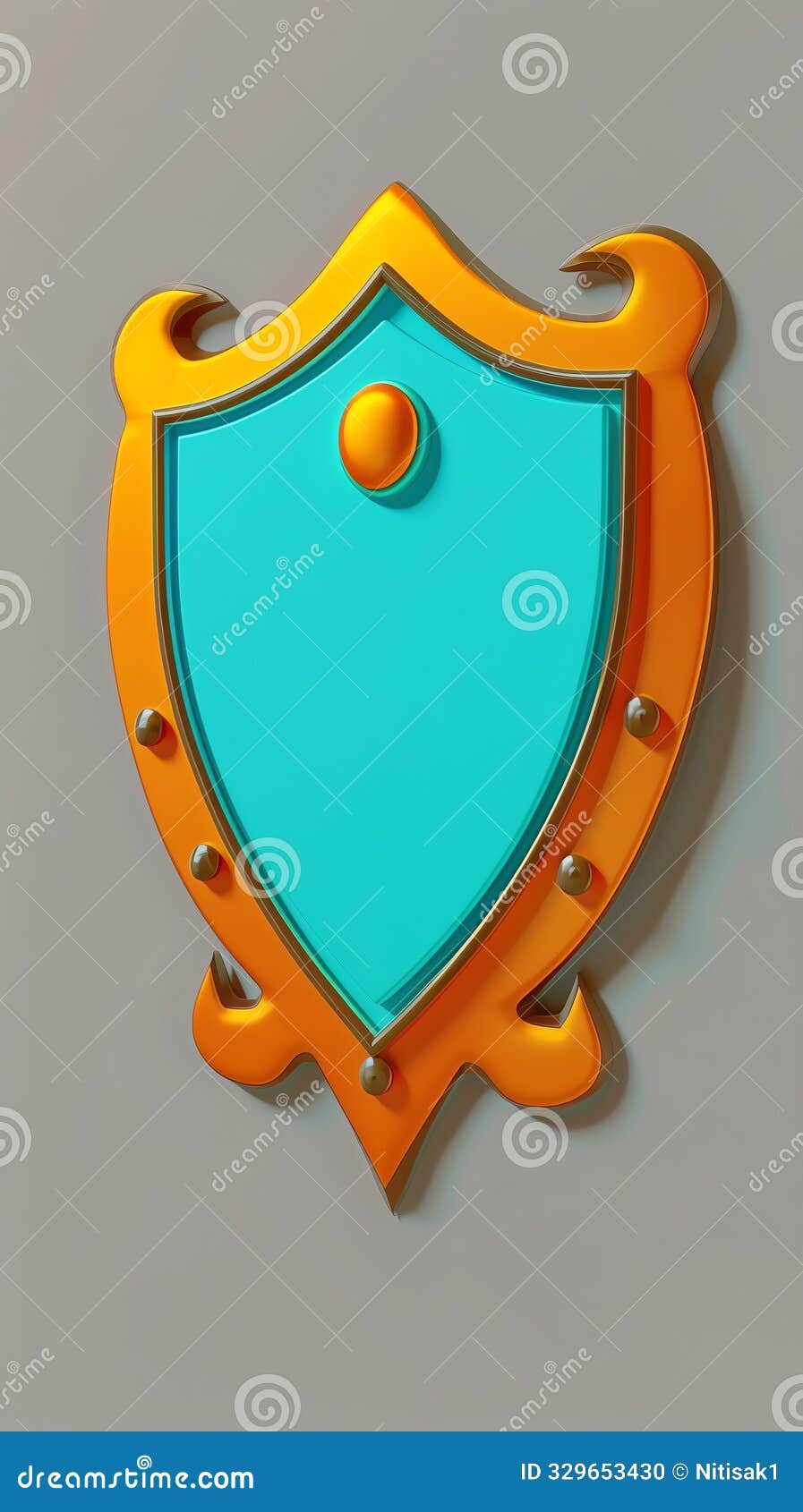 50 Illustration Of A 3D Model Of A Shield Icon In Bright Colors Stock ...