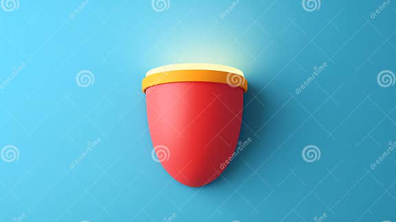 248 Illustration of a 3D Model of a Wall Sconce Icon in Bright Colors ...