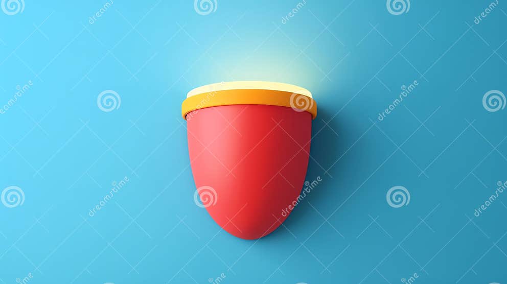 248 Illustration of a 3D Model of a Wall Sconce Icon in Bright Colors ...