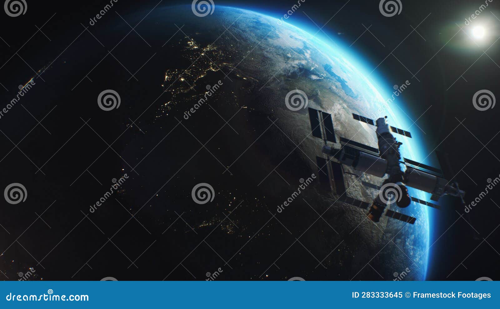 Illustration 3D Motion Graphics of Earth Globe Rotating in Outer Space ...