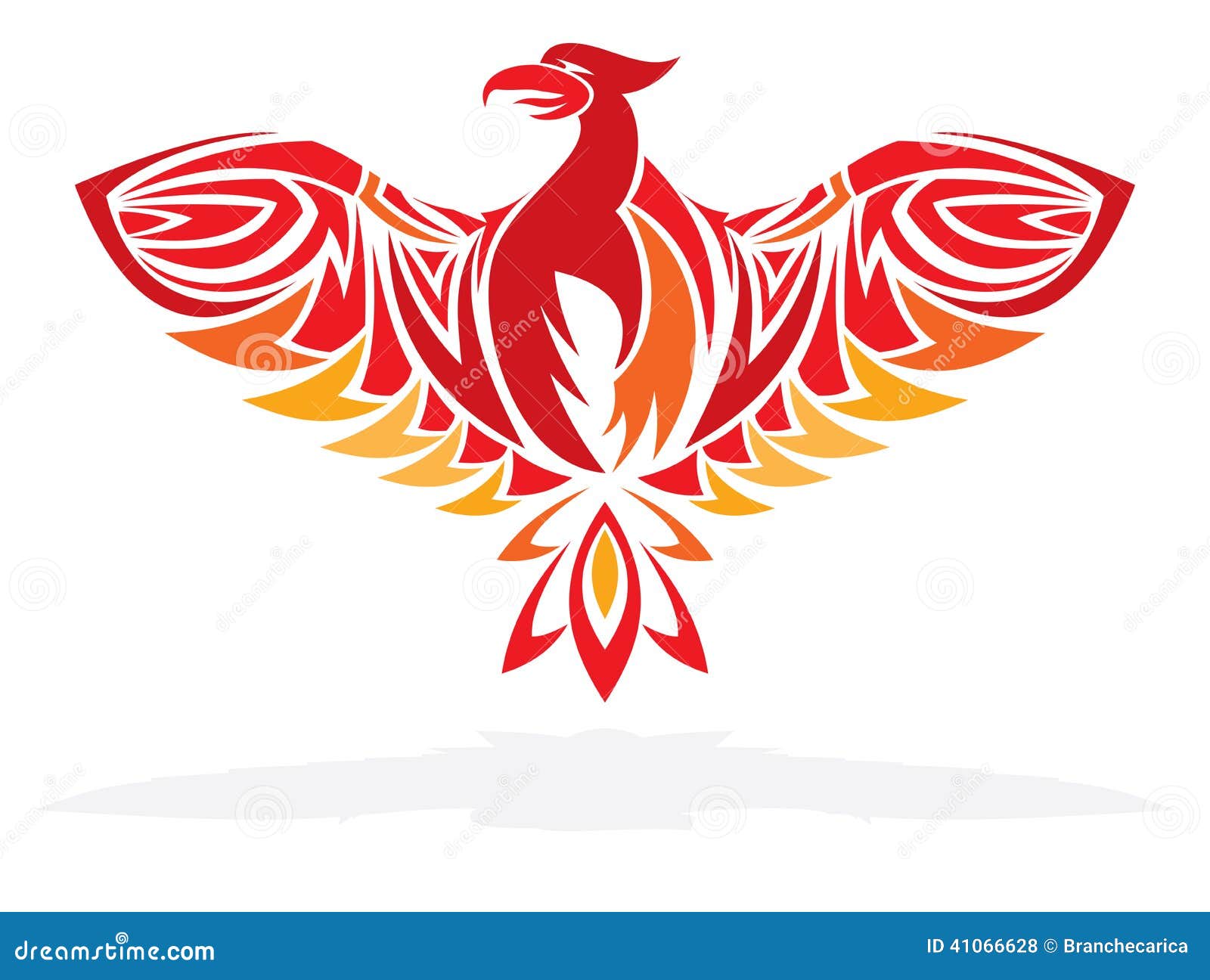 Illustration D'oiseau De Phoenix Illustration de Vecteur - Illustration ...