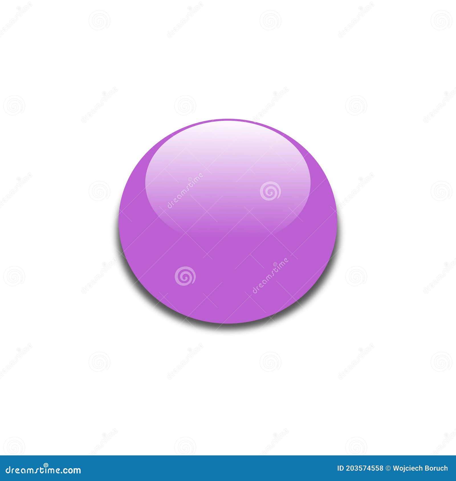 Illustration of 3d Purple Button with Shadow Stock Illustration ...