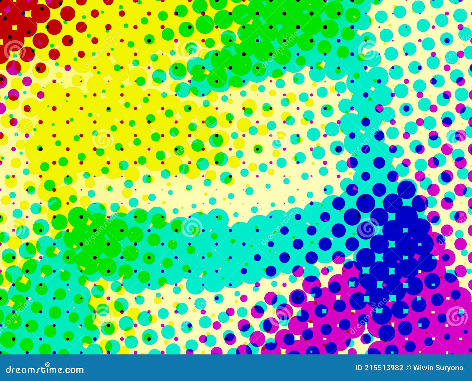 The Illustration of 3D Rainbow Creative Graphic Design Background Stock ...