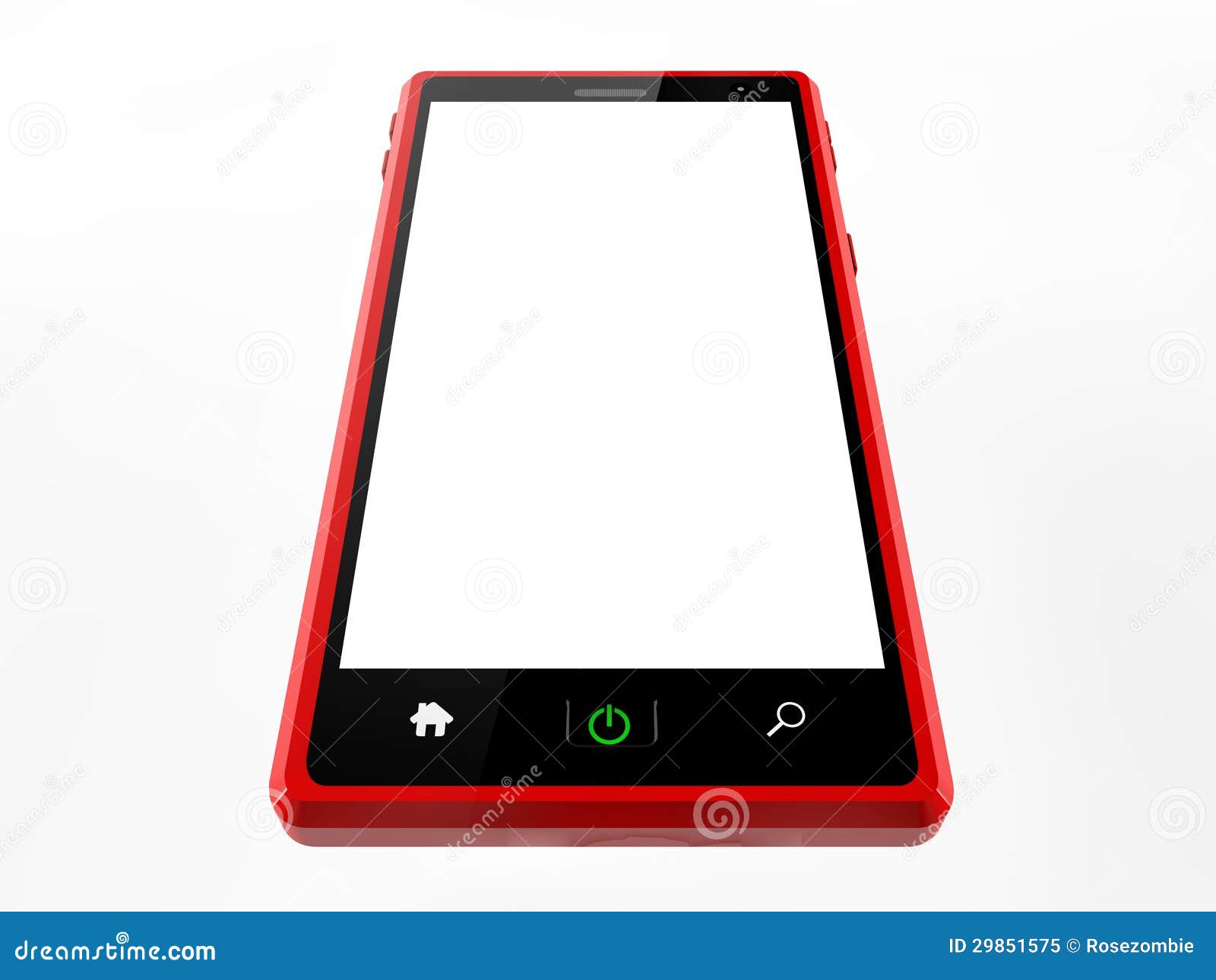 3d red smart phone stock illustration. Illustration of black - 29851575