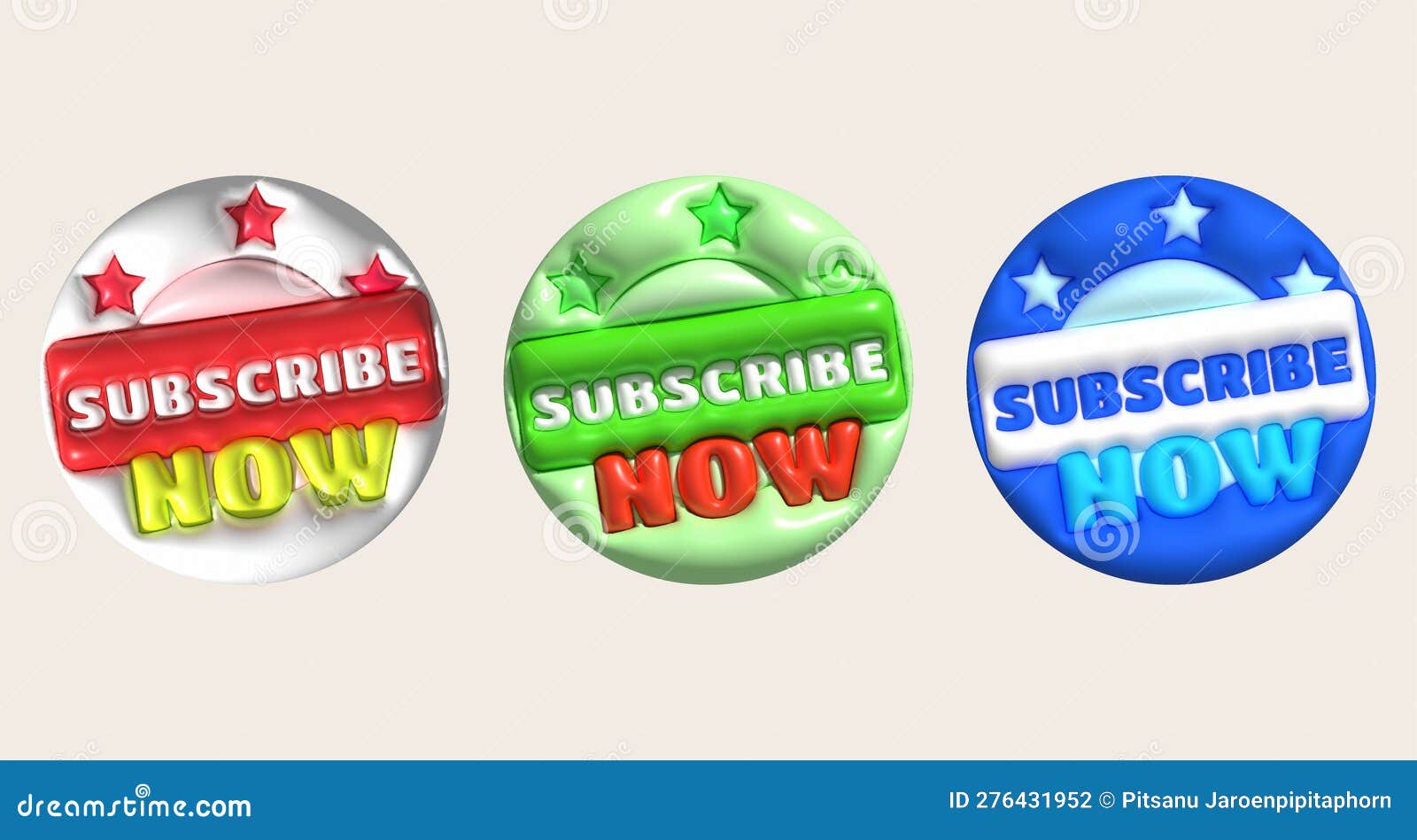 Illustration 3D Subscribe Icon. Subscribe Button. 3D Element Stock ...