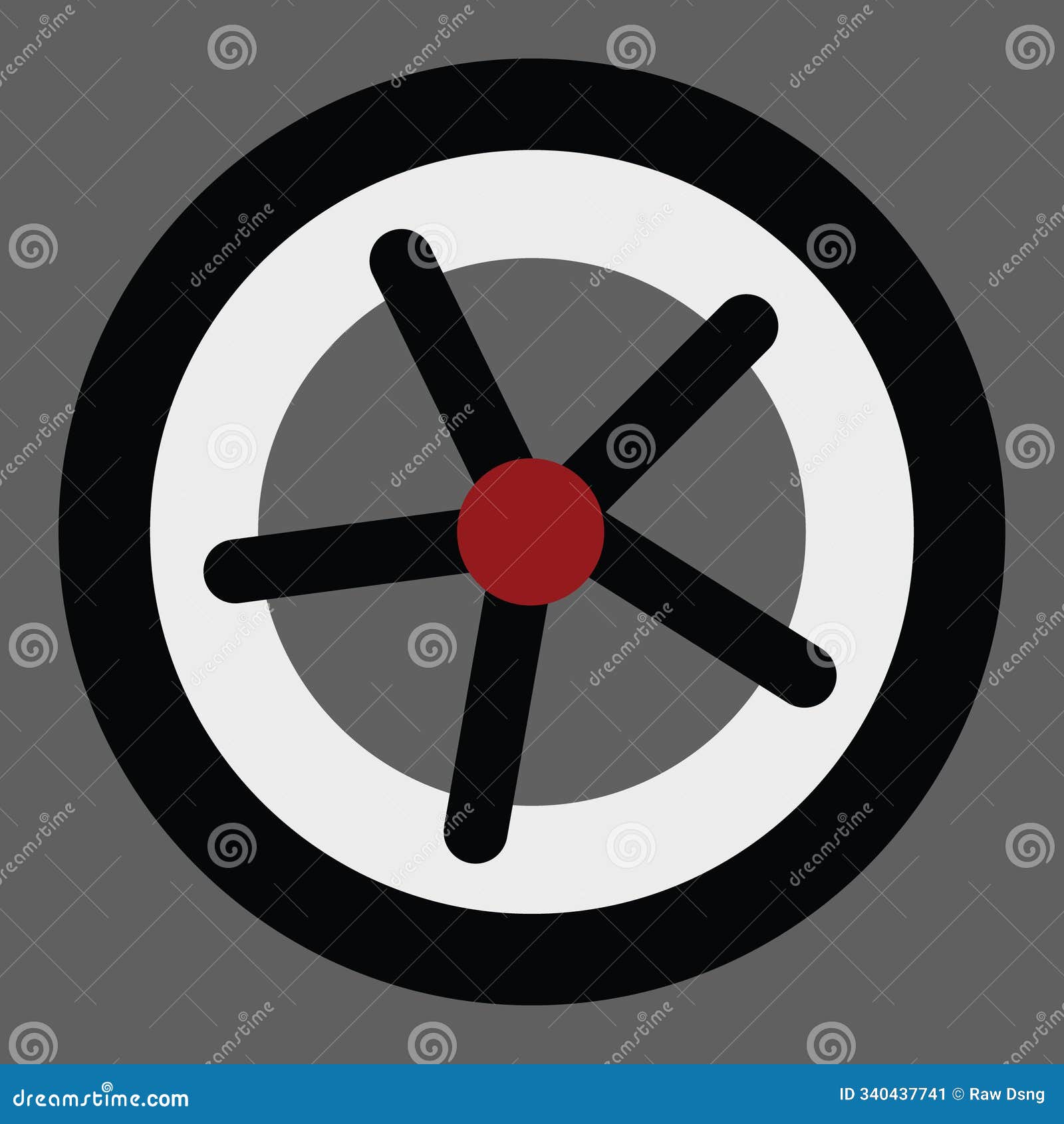 Illustration of 2D Tire Design with Wheels Stock Illustration ...