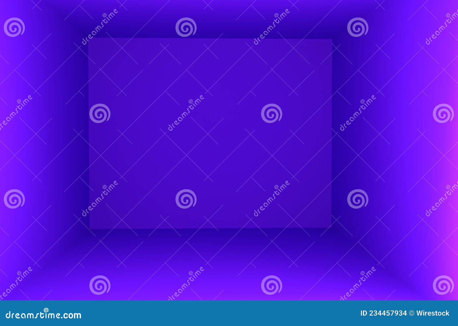Illustration D'un Cube Violet Avec Des Murs Illustration Stock ...