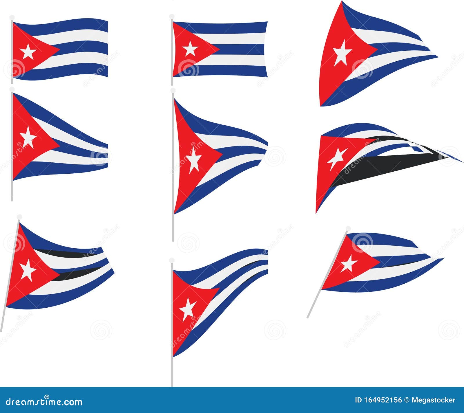 Illustration D'un Drapeau Cubain Illustration de Vecteur - Illustration ...