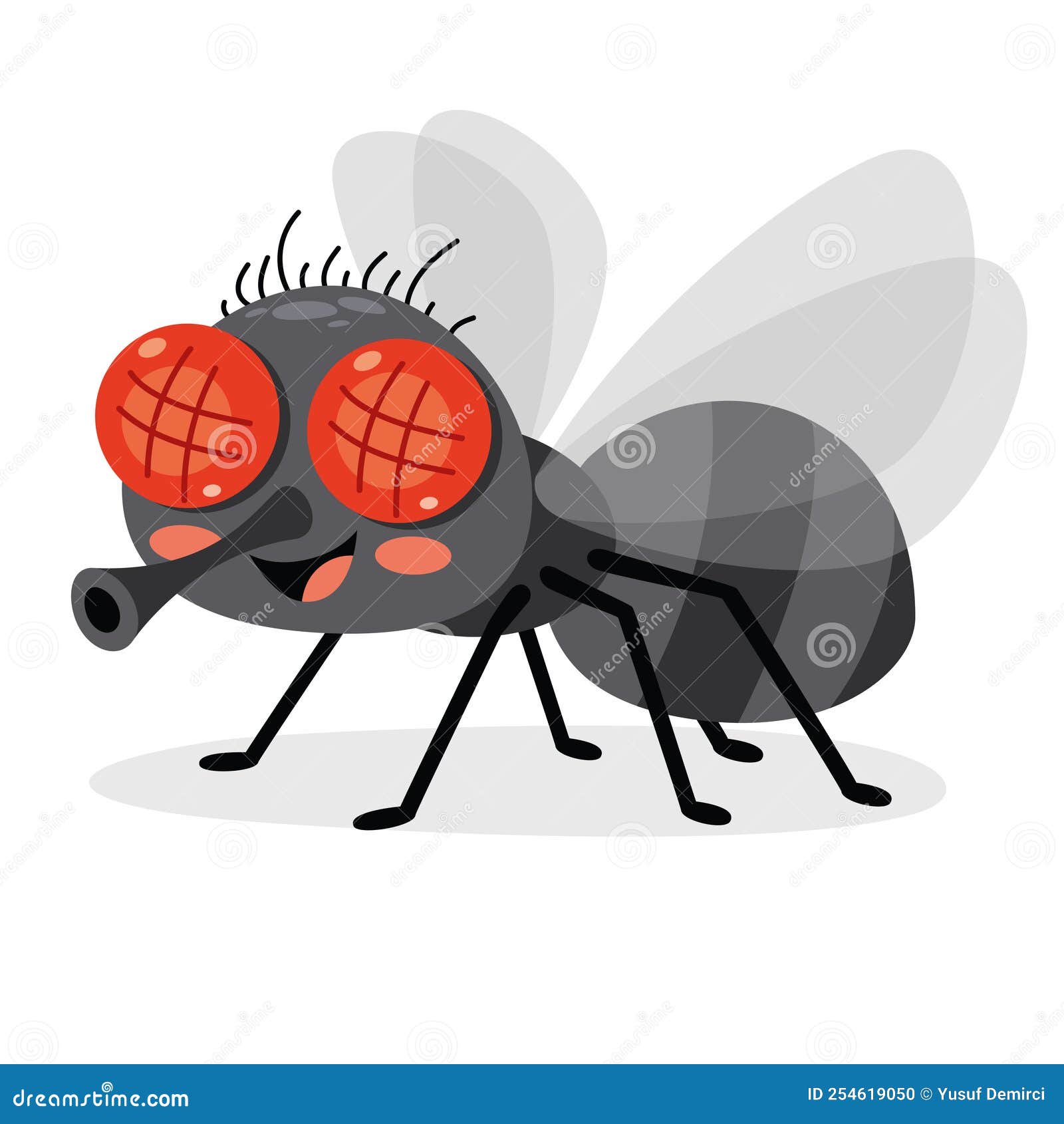 Illustration D'un Insecte Mouche Illustration Stock - Illustration du ...