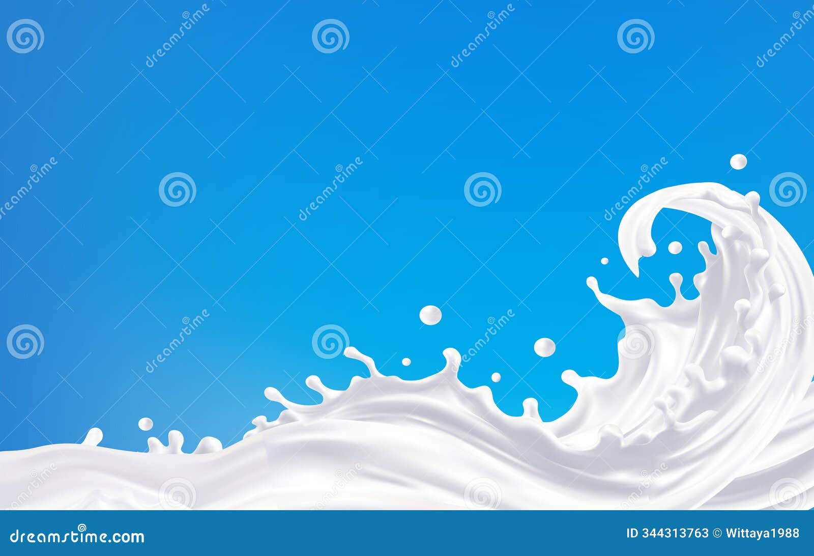 Milk Ripple, Milk Waves, White Milk Circle Waves Stock Photo ...