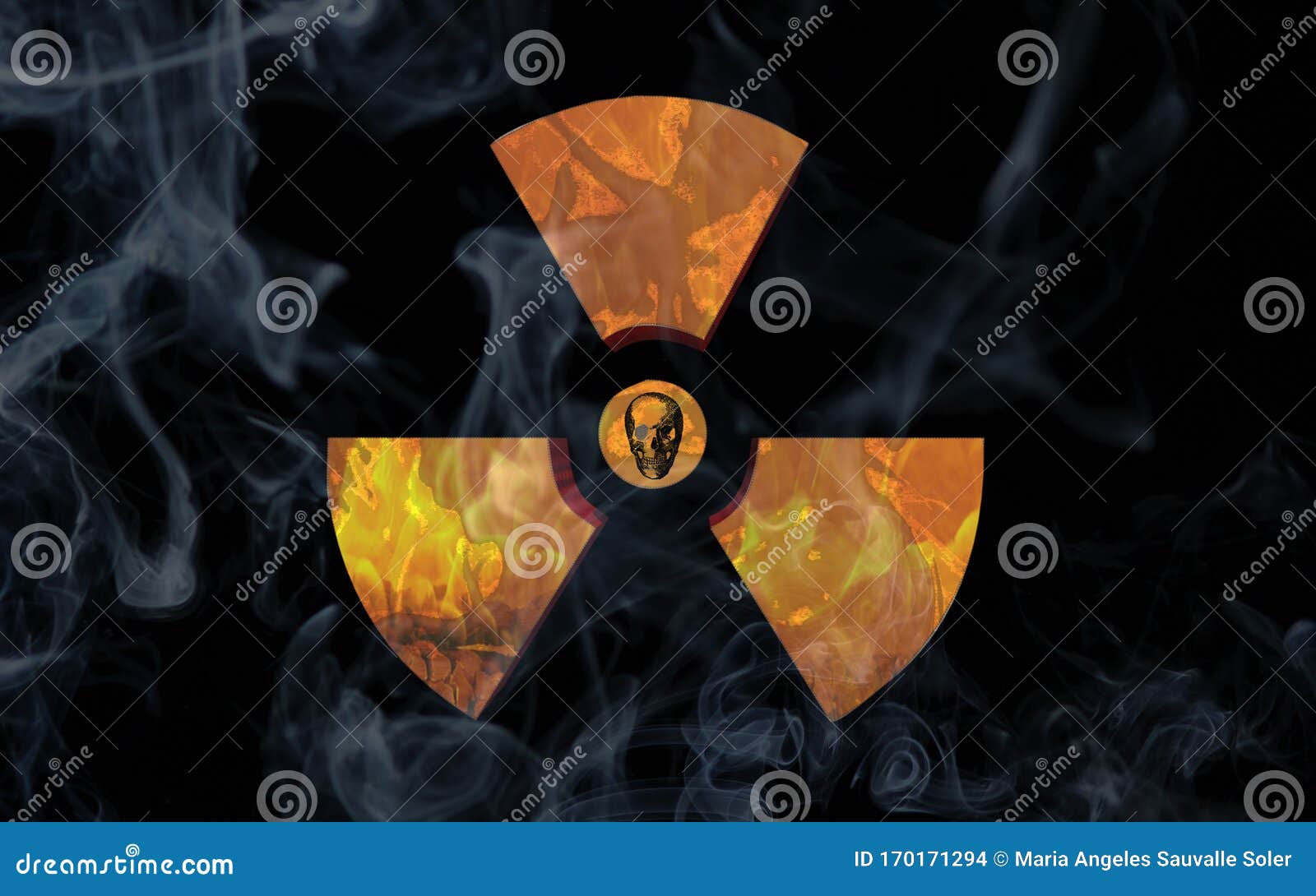 Nuclear alert. stock illustration. Illustration of alternators - 170171294