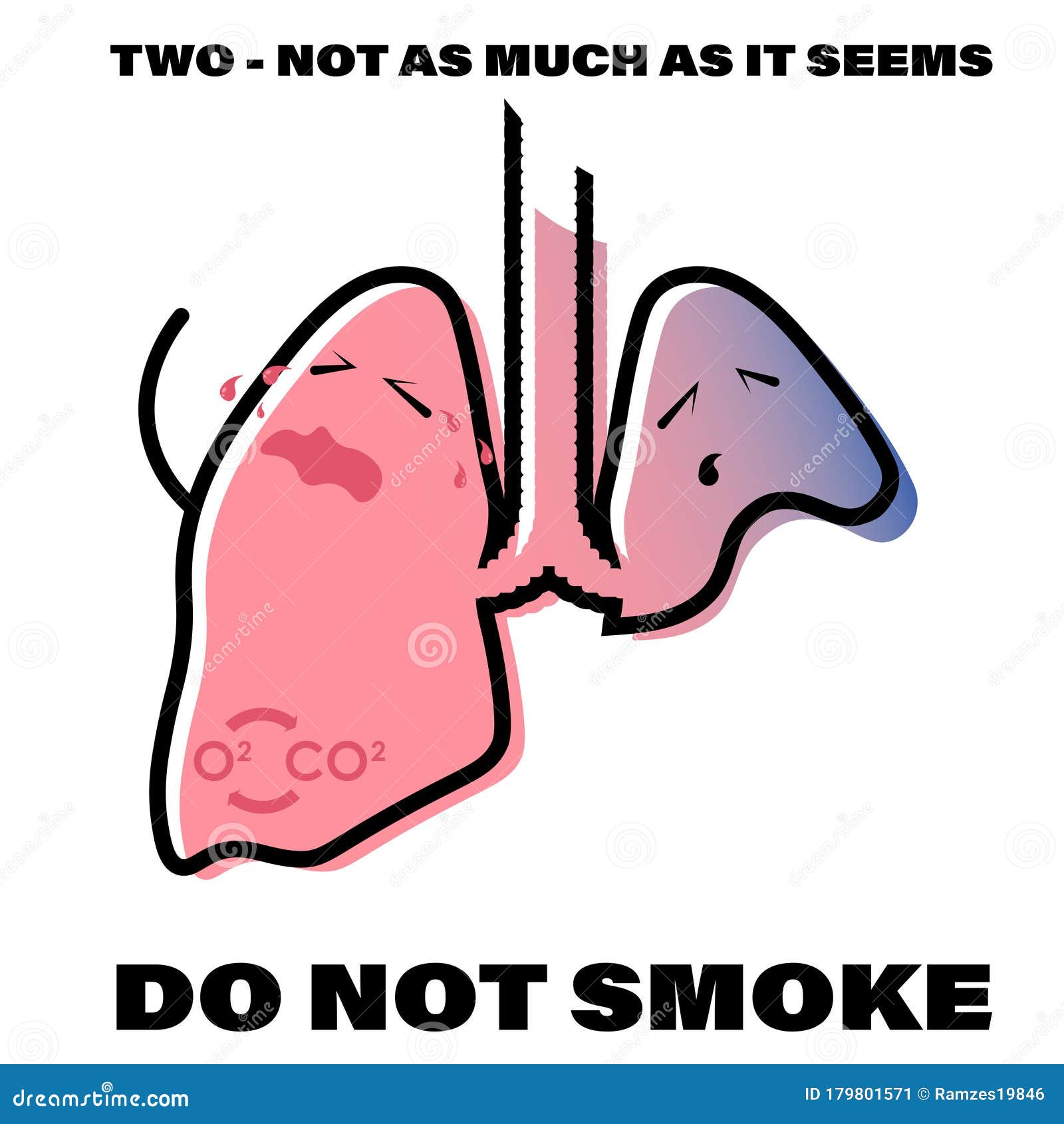 Illustration about the Dangers of Smoking. Partial Amputation of the ...
