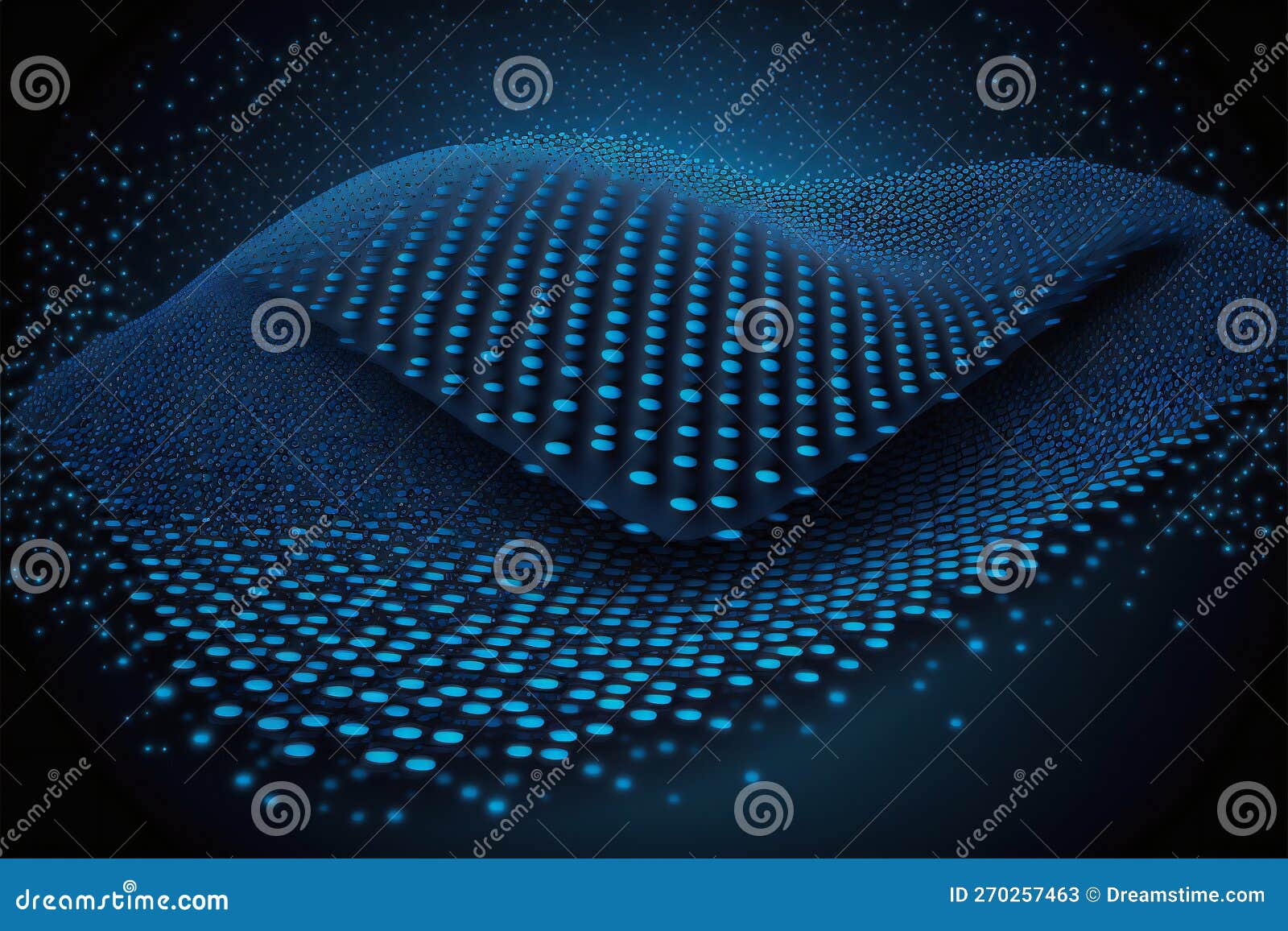 Dark Blue with Dots Pattern, Abstract, Backgrounds Stock Illustration ...