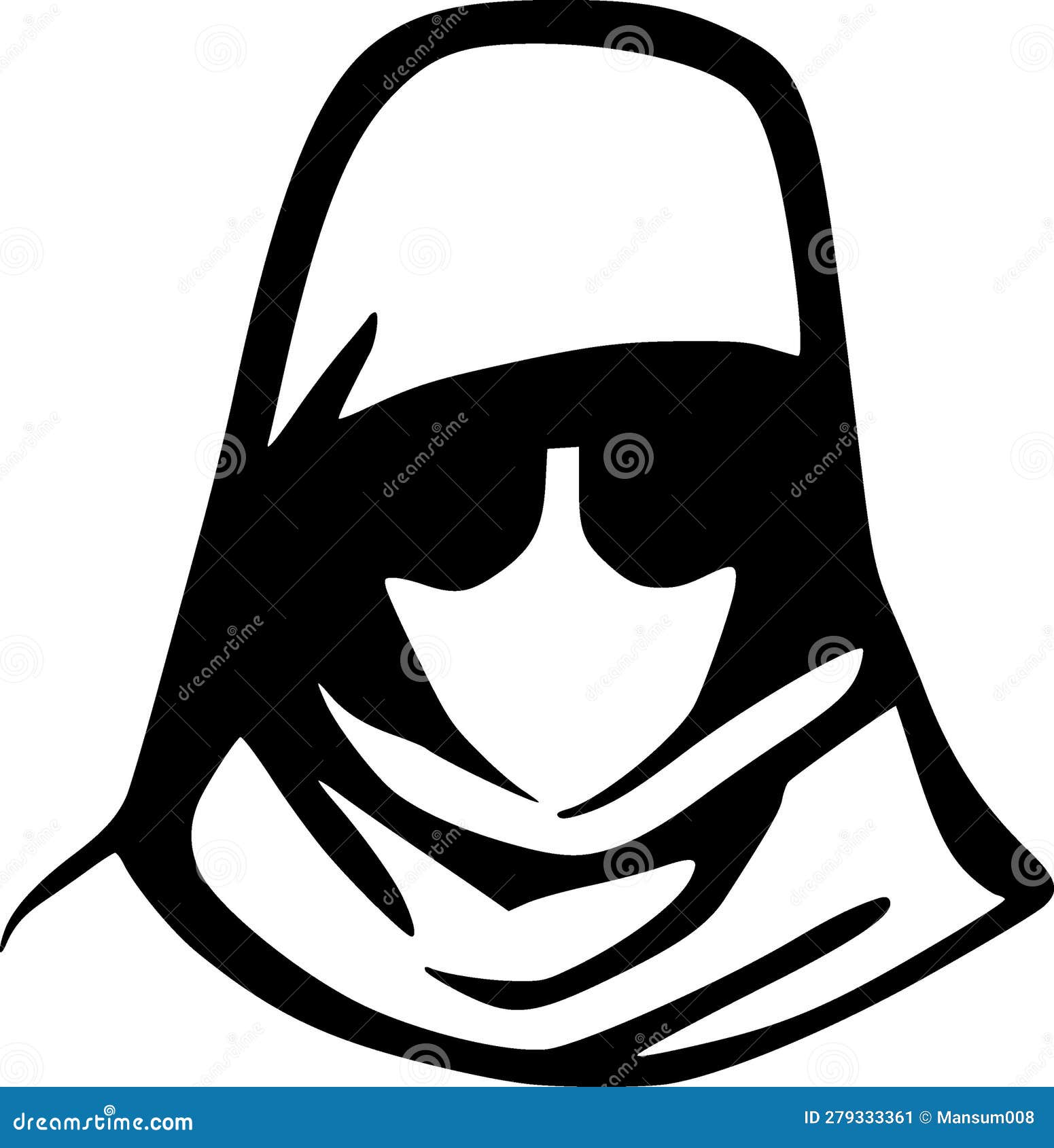 Illustration of Dark Man Cartoon Stock Illustration - Illustration of ...