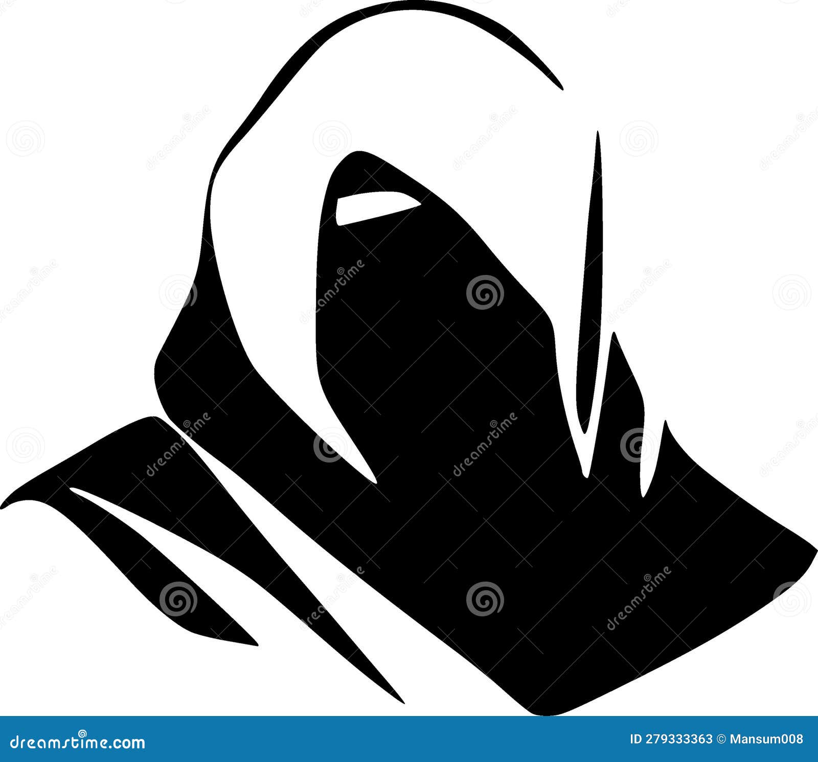 Illustration of Dark Man Cartoon Stock Illustration - Illustration of ...