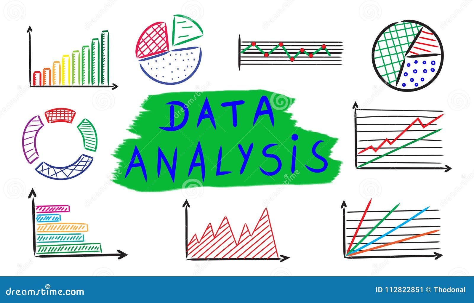 Concept of data analysis stock illustration. Illustration of strategy ...