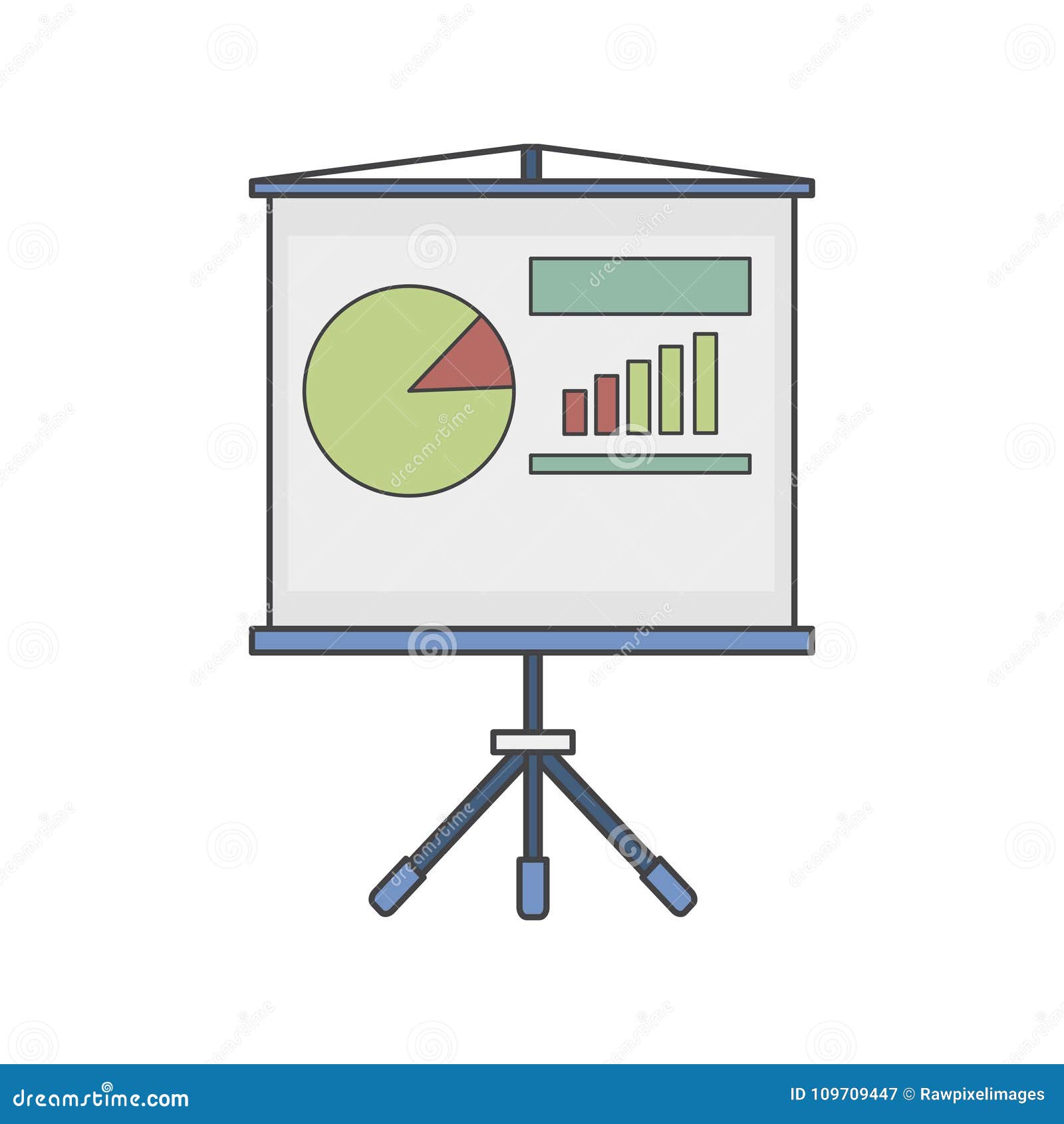 Illustration of Data Analysis Graph Stock Illustration - Illustration ...