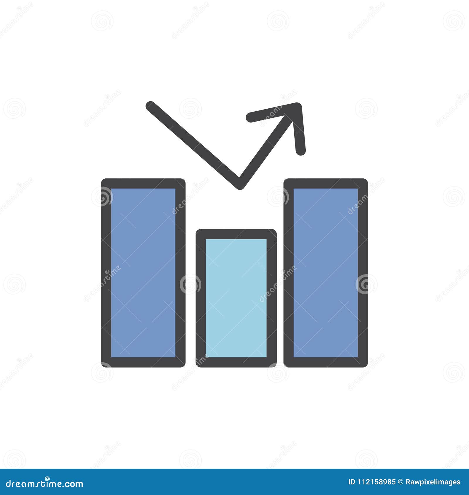 Illustration of Data Analysis Graph Stock Illustration - Illustration ...