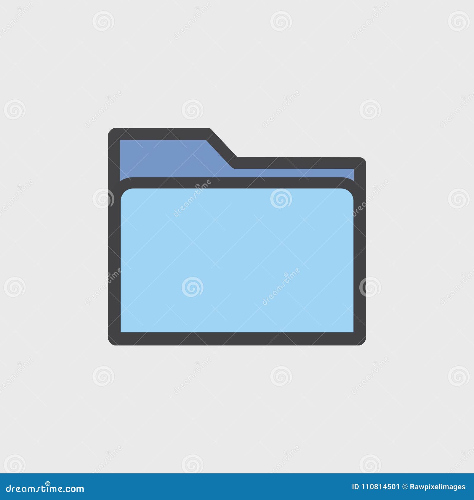 Illustration of Data Folder Icon Stock Illustration - Illustration of ...