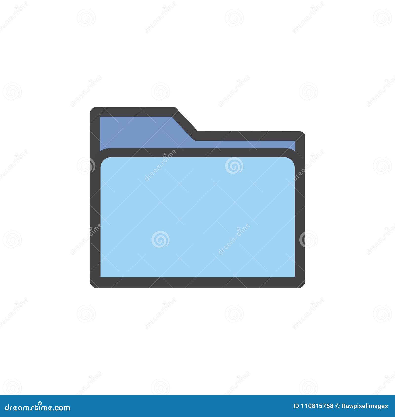 Illustration of Data Folder Icon Stock Illustration - Illustration of ...
