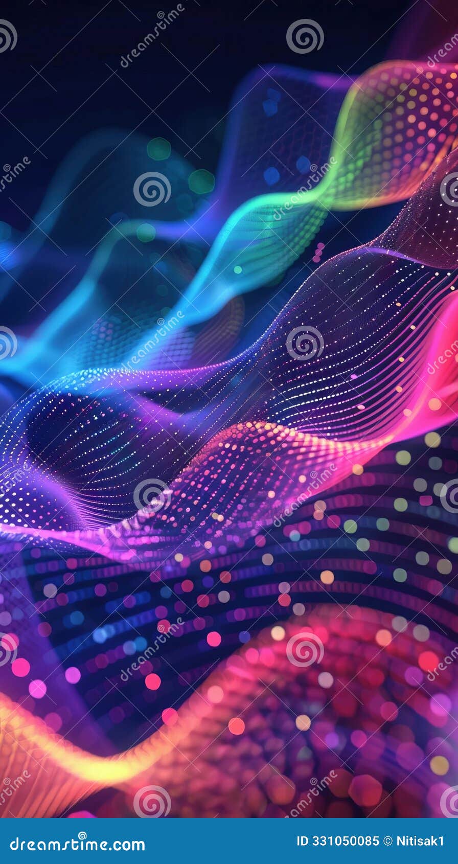 Illustration of a Data Monitoring Icon in 3D with a Colorful Background ...