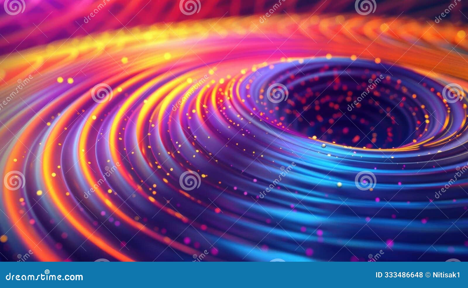 Illustration of a Data Monitoring Icon in 3D with a Colorful Background ...