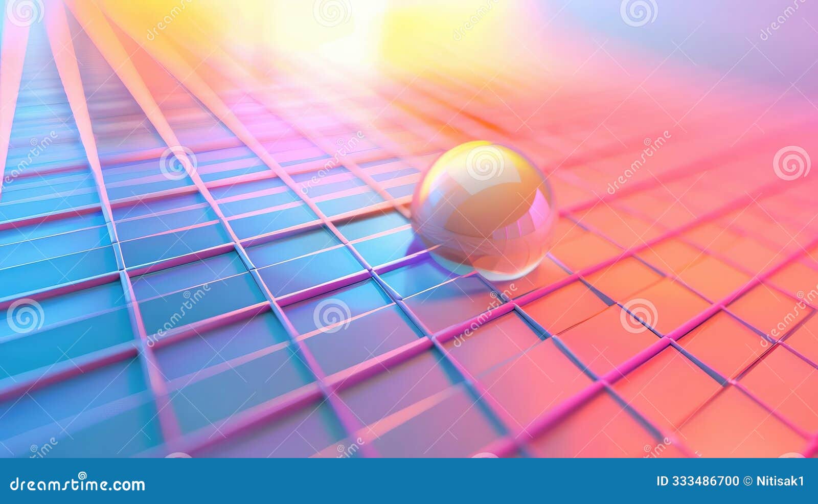 Illustration of a Data Monitoring Icon in 3D with a Colorful Background ...