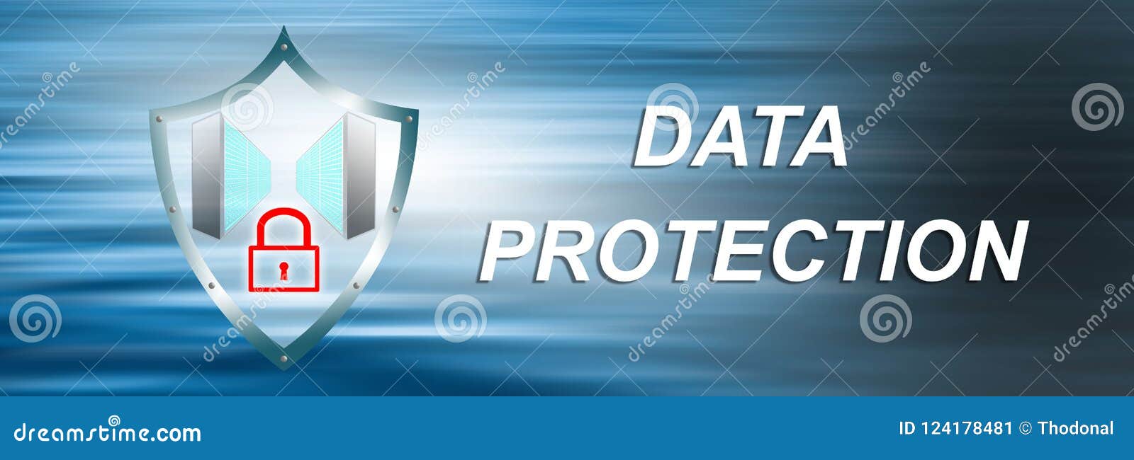 Concept of data protection stock illustration. Illustration of digital ...