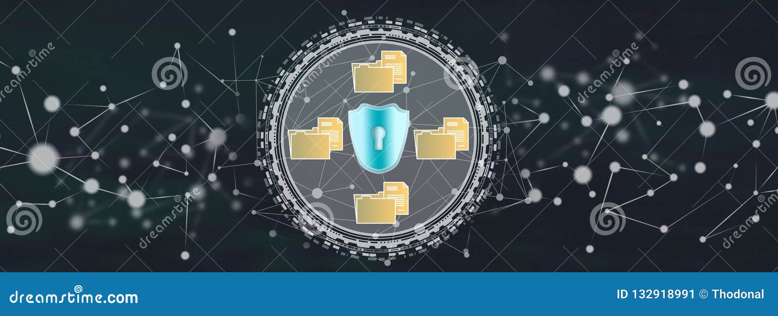 Concept of data protection stock illustration. Illustration of data ...