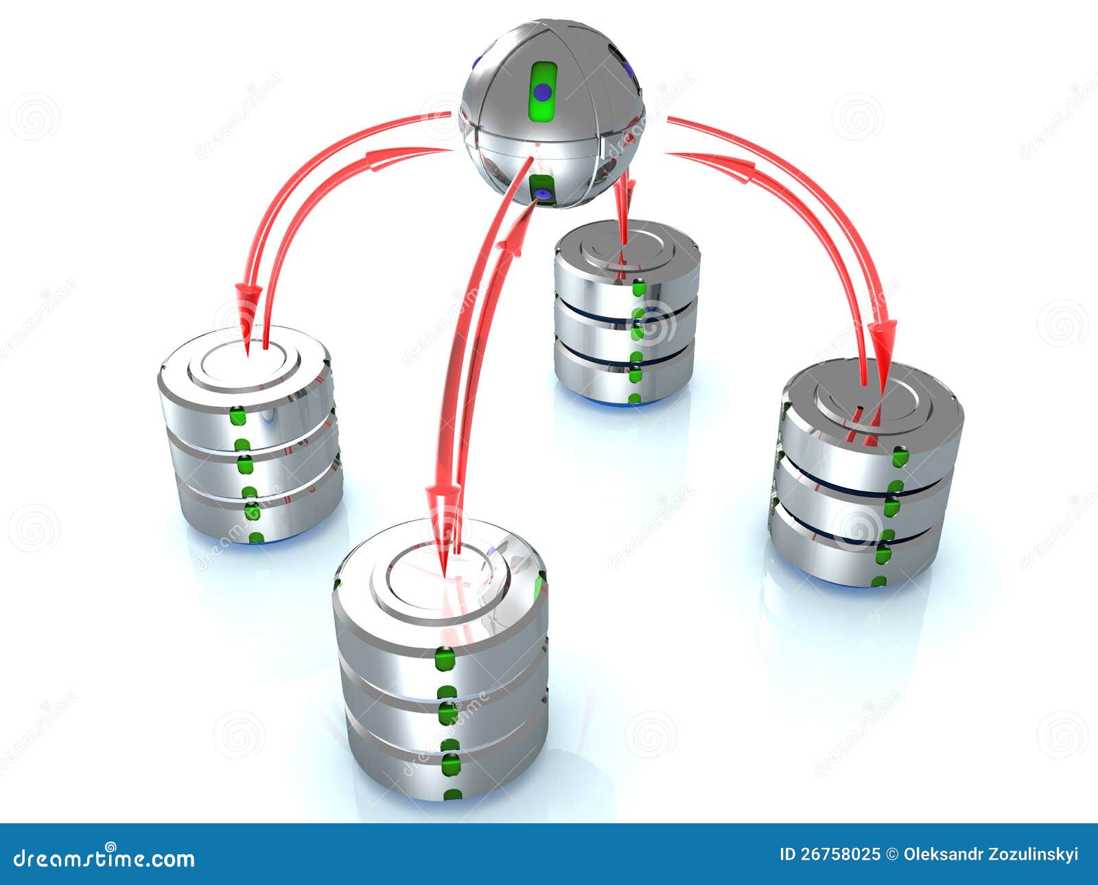 Illustration of the Database Stock Illustration - Illustration of ...