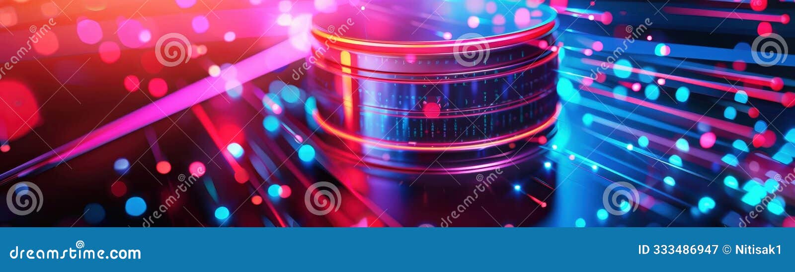 Illustration of a Database Management Icon in 3D with a Vibrant Color ...