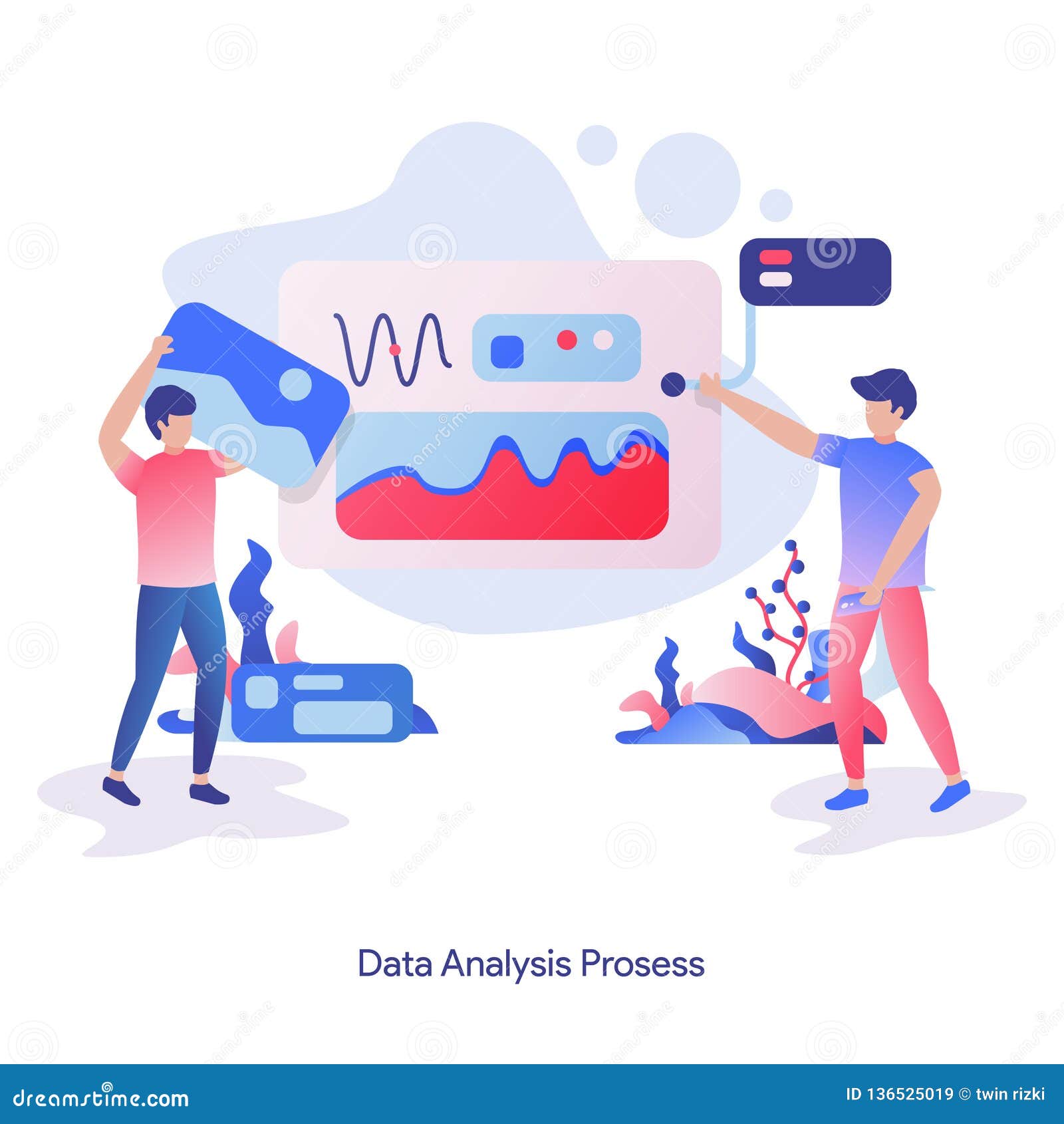 Illustration Datenanalyse-Prozess Vektor Abbildung - Illustration von ...