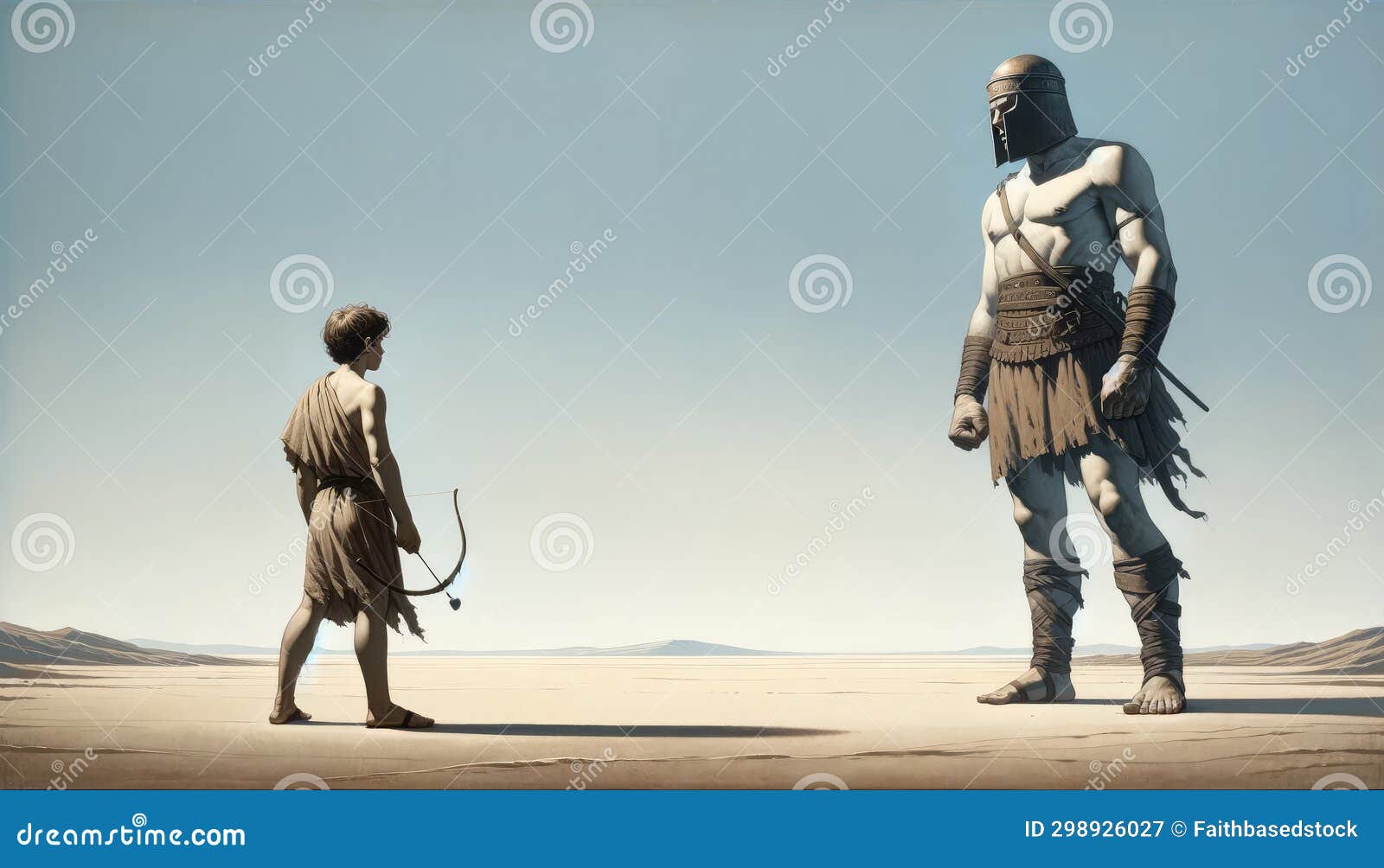 Illustration of David and Goliath Stock Illustration - Illustration of ...