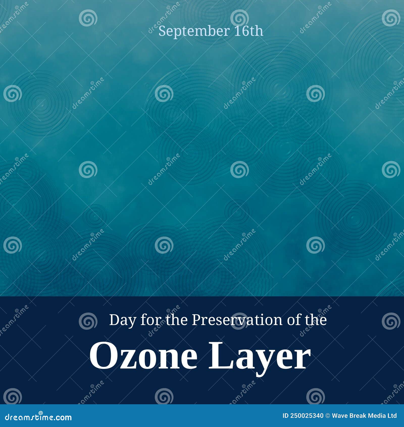 Illustration of Day for Preservation of Ozone Layer Text with Circular ...