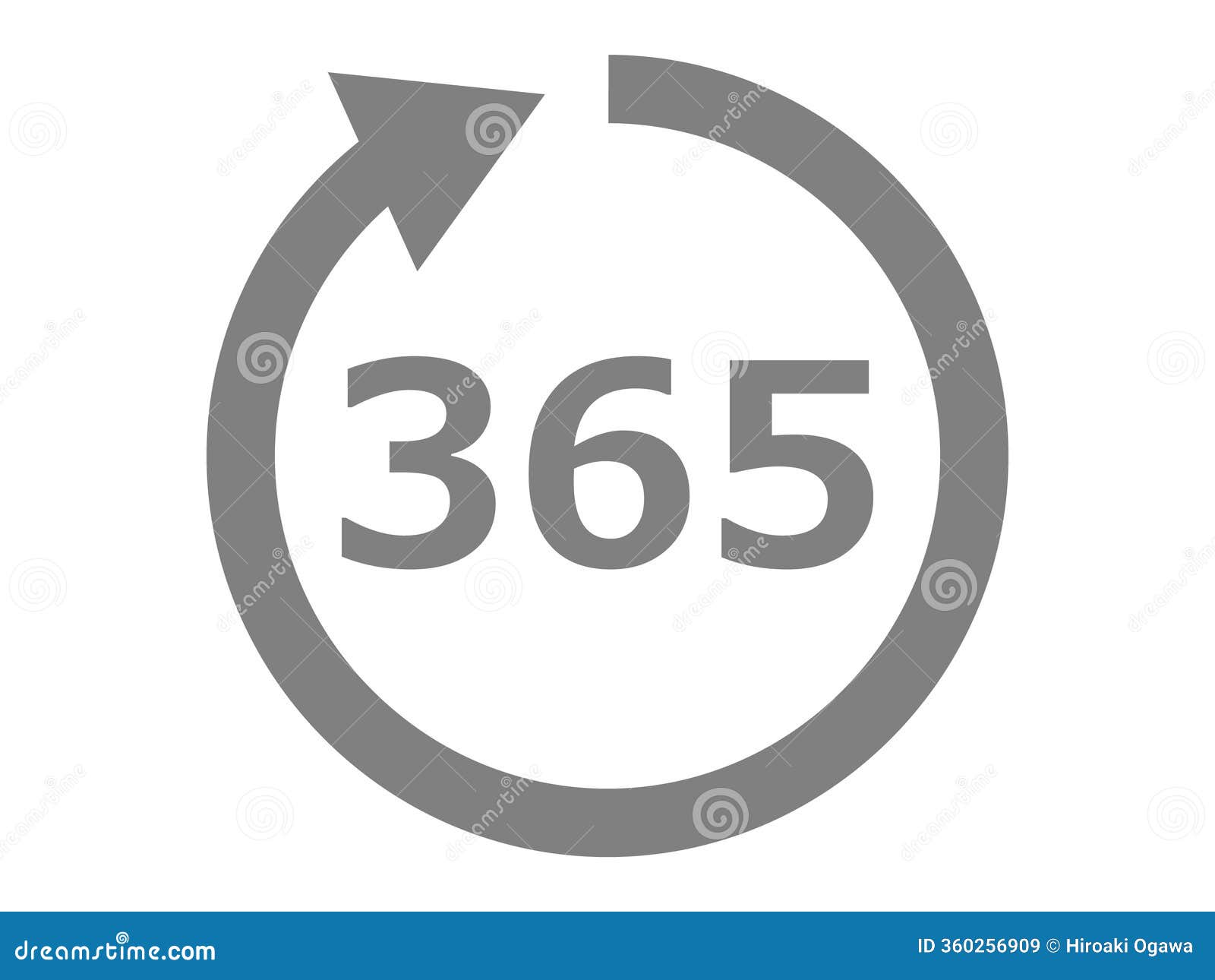 Illustration of 365 Days Icon (open All Year Round) Stock Illustration ...