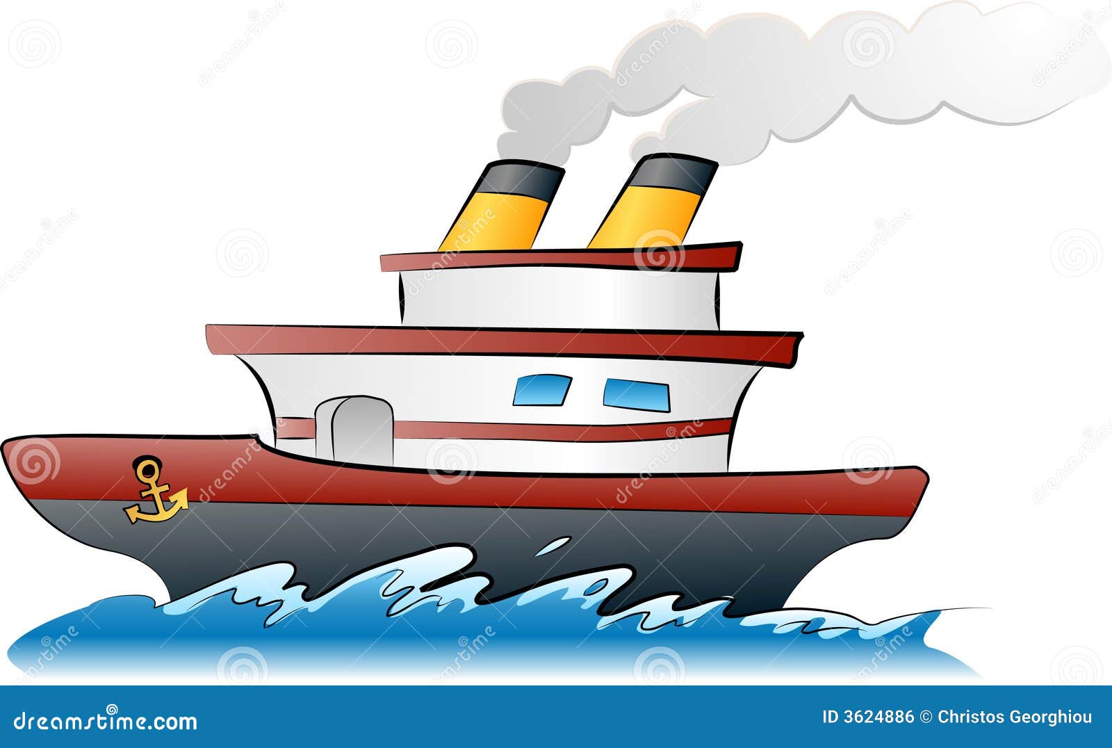 Illustration De Bateau Image libre de droits - Image: 3624886