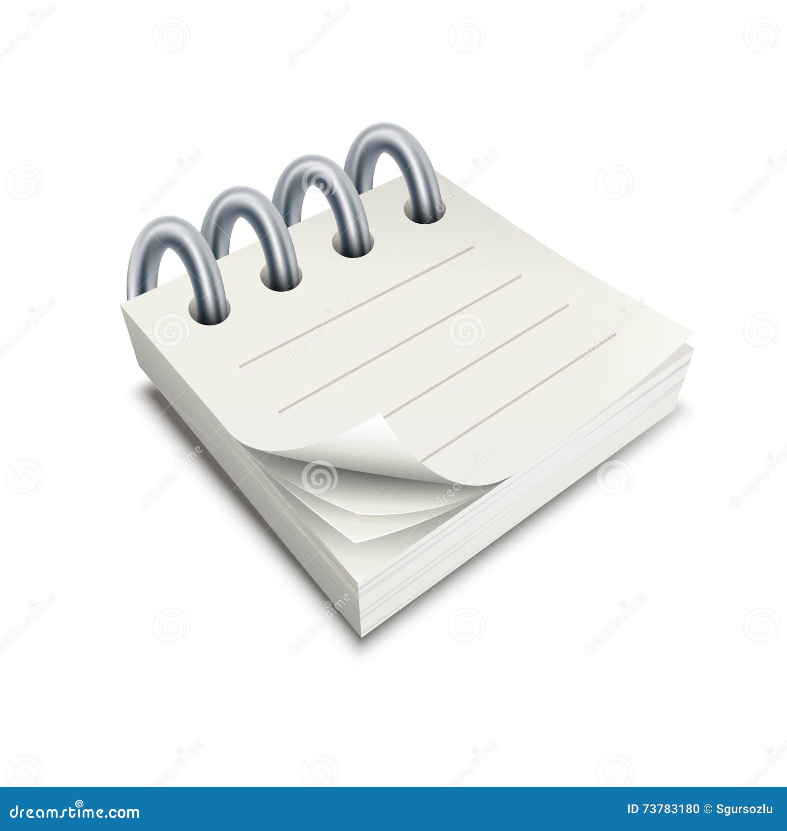 Illustration De Bloc-notes De Vecteur Illustration de Vecteur ...