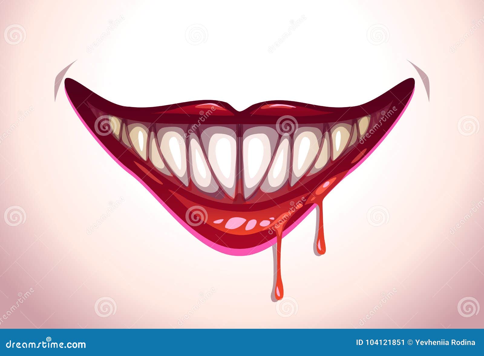 Illustration De Bouche De Vampire Illustration de Vecteur ...